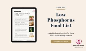 Low Phosphorus Food List [PDF] - Healthy Kidney Nutrition